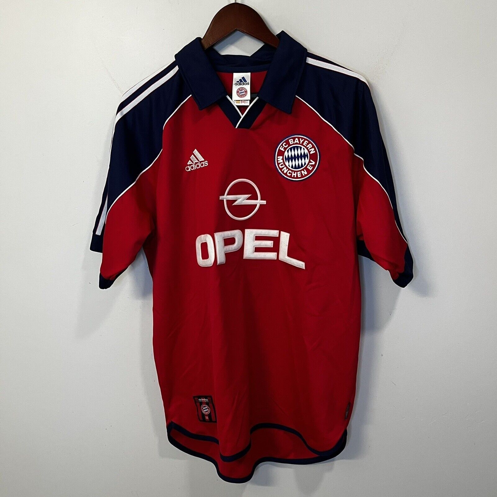 Adidas Vintage 90s Red Bayern Munich Germany Soccer Jersey | Grailed