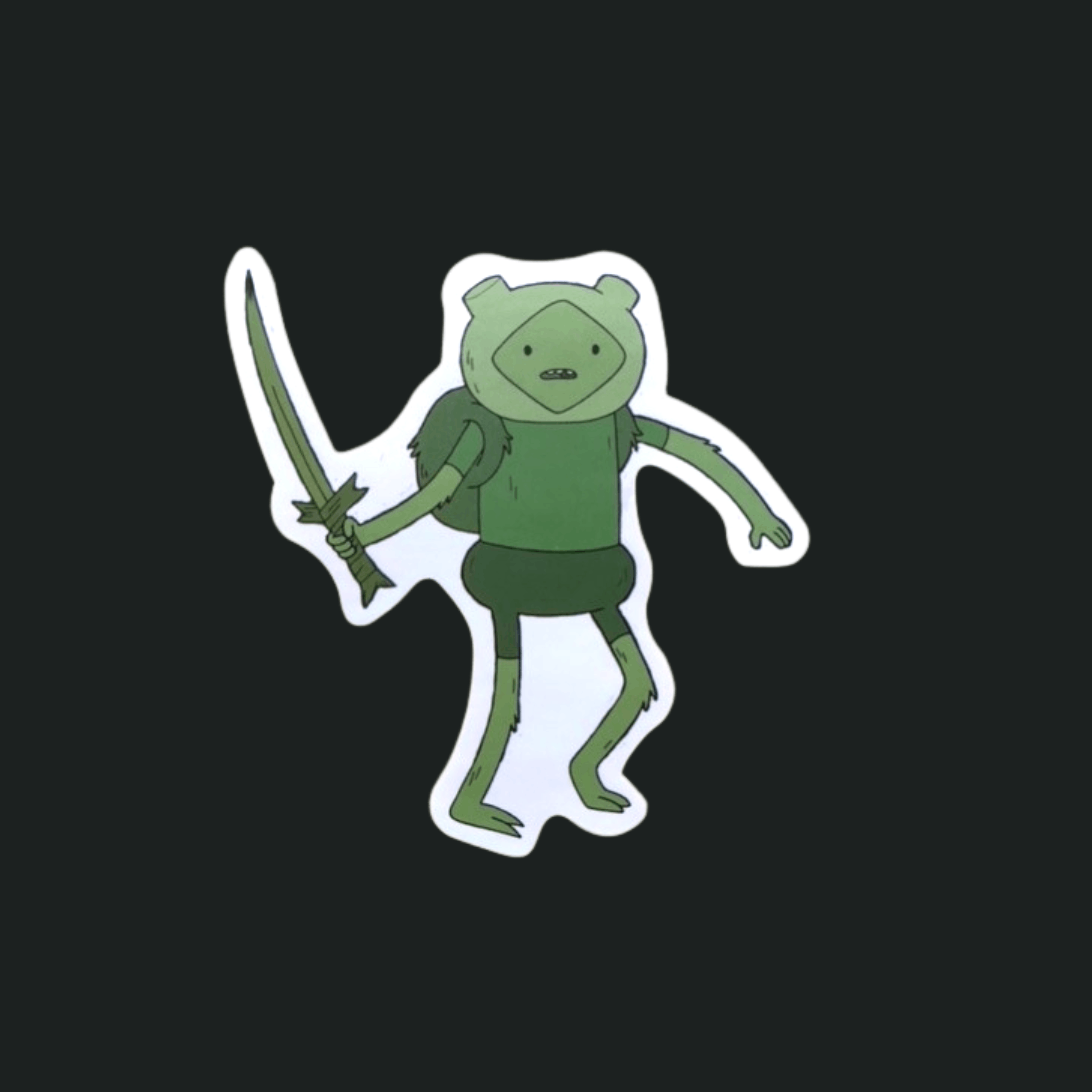 Cartoon Network Adventure Time Sticker - Fern the Human / Grass Finn ...