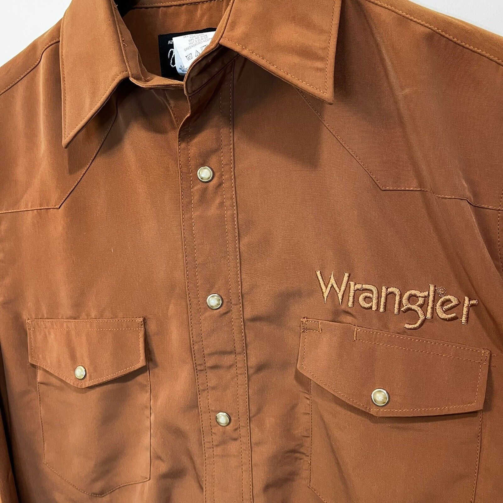 Vintage VTG Wrangler Western Pearl Snap Button Shirt Gold | Grailed Vintage VTG Wrangler Western Pearl Snap Button Shirt Gold | Grailed