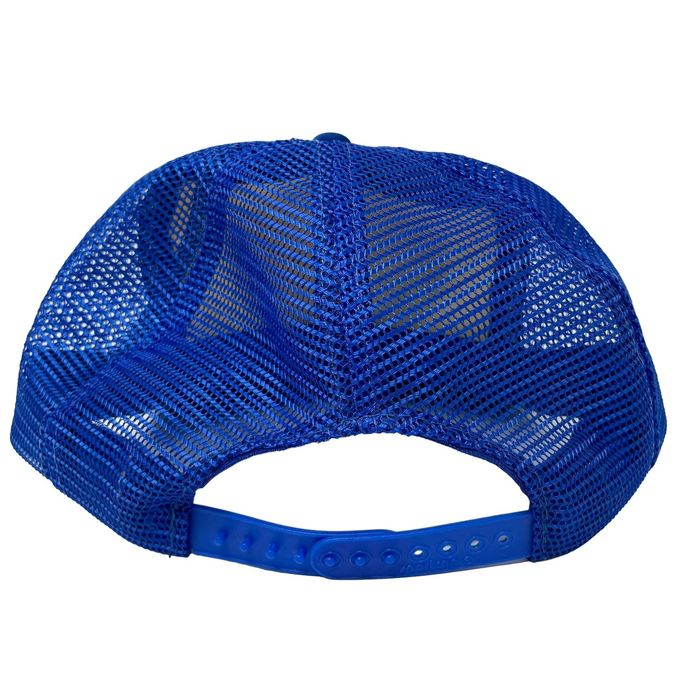 Bass Pro Shops Bass Pro Shops Blue White Mesh Snapback Trucker Hat Cap ...