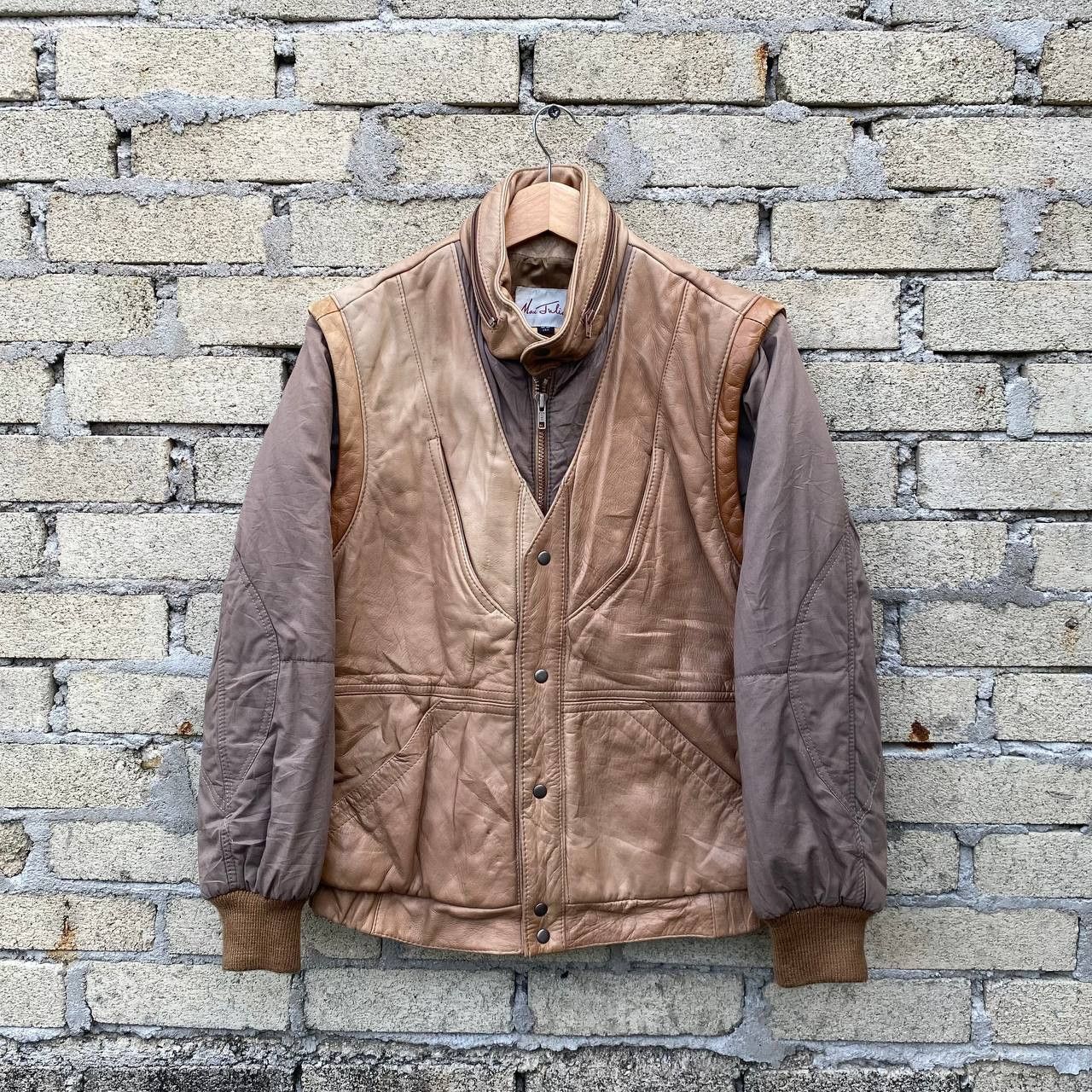 Vintage Vintage Max Julian leather bomber jacket 2 in 1 | Grailed