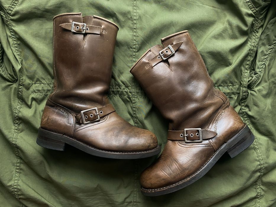 Red Wing Harley Davidson Engineer Biker Motorcycle Boots Size US 9 ...