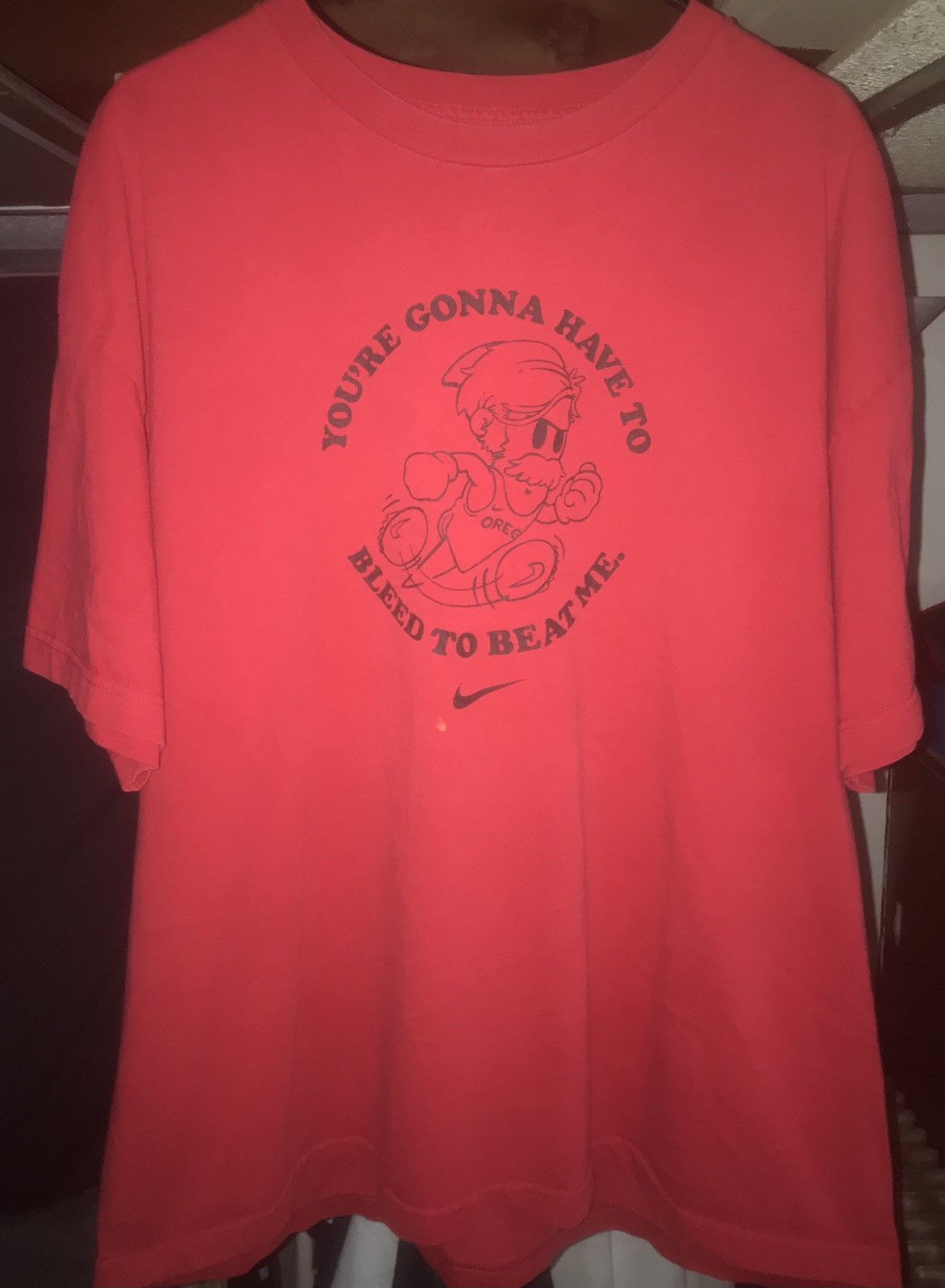 Nike × Streetwear Nike “You Have To Bleed To Beat Me” Tee | Grailed
