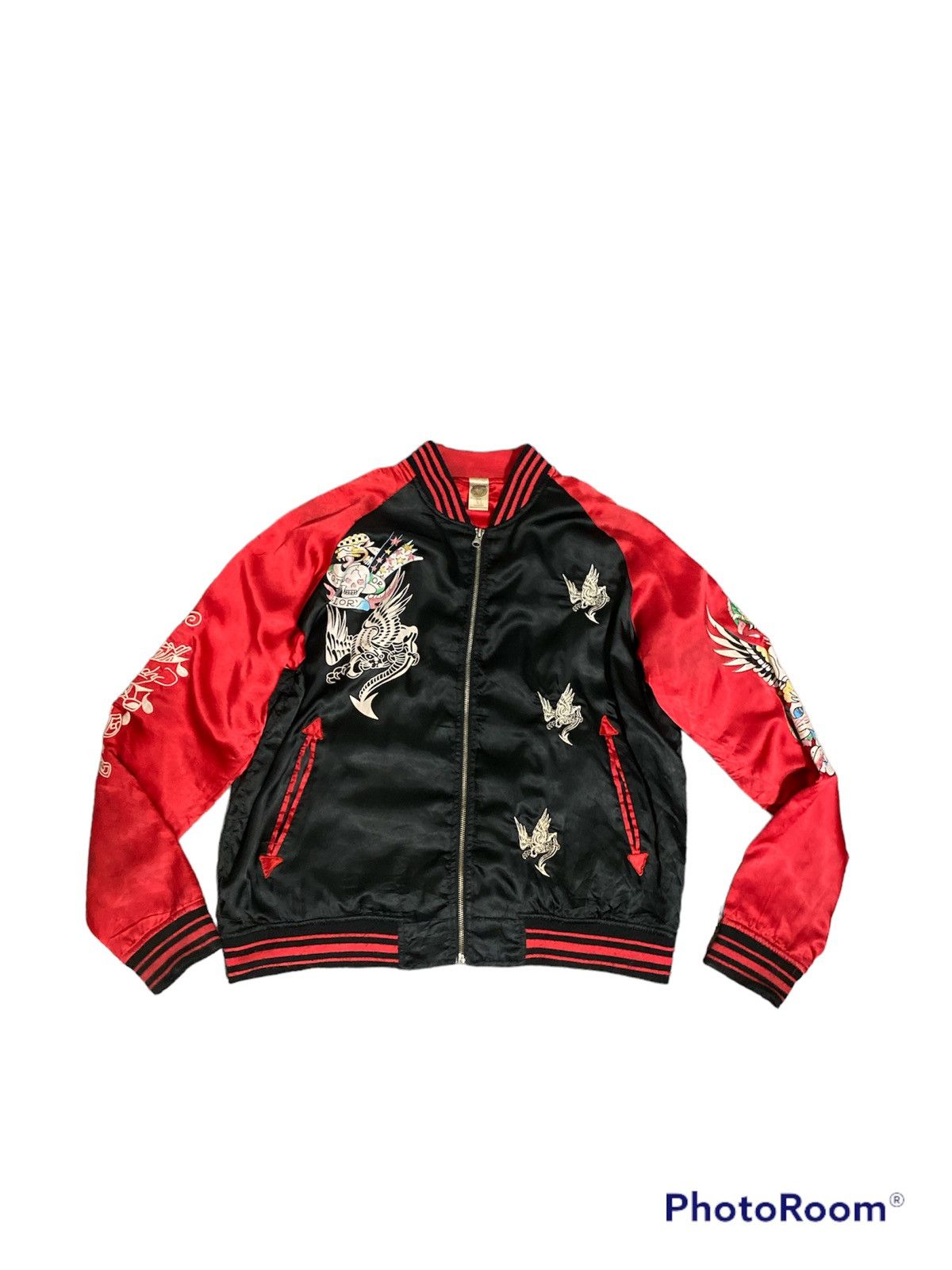 Vintage Ed Hardy Varsity Jacket | Grailed