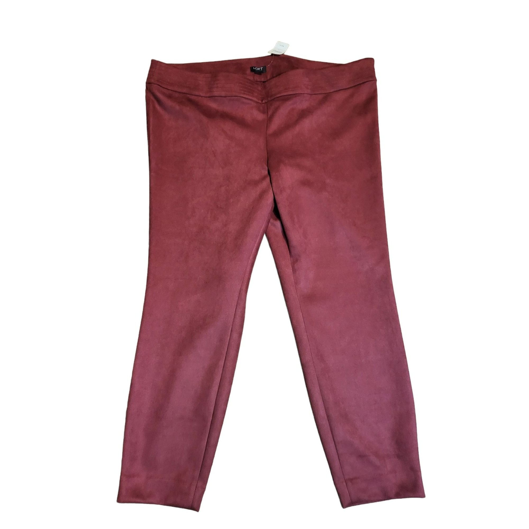 Loft NWT Loft Plus Classic Maroon Sz 20 Leggings Women | Grailed