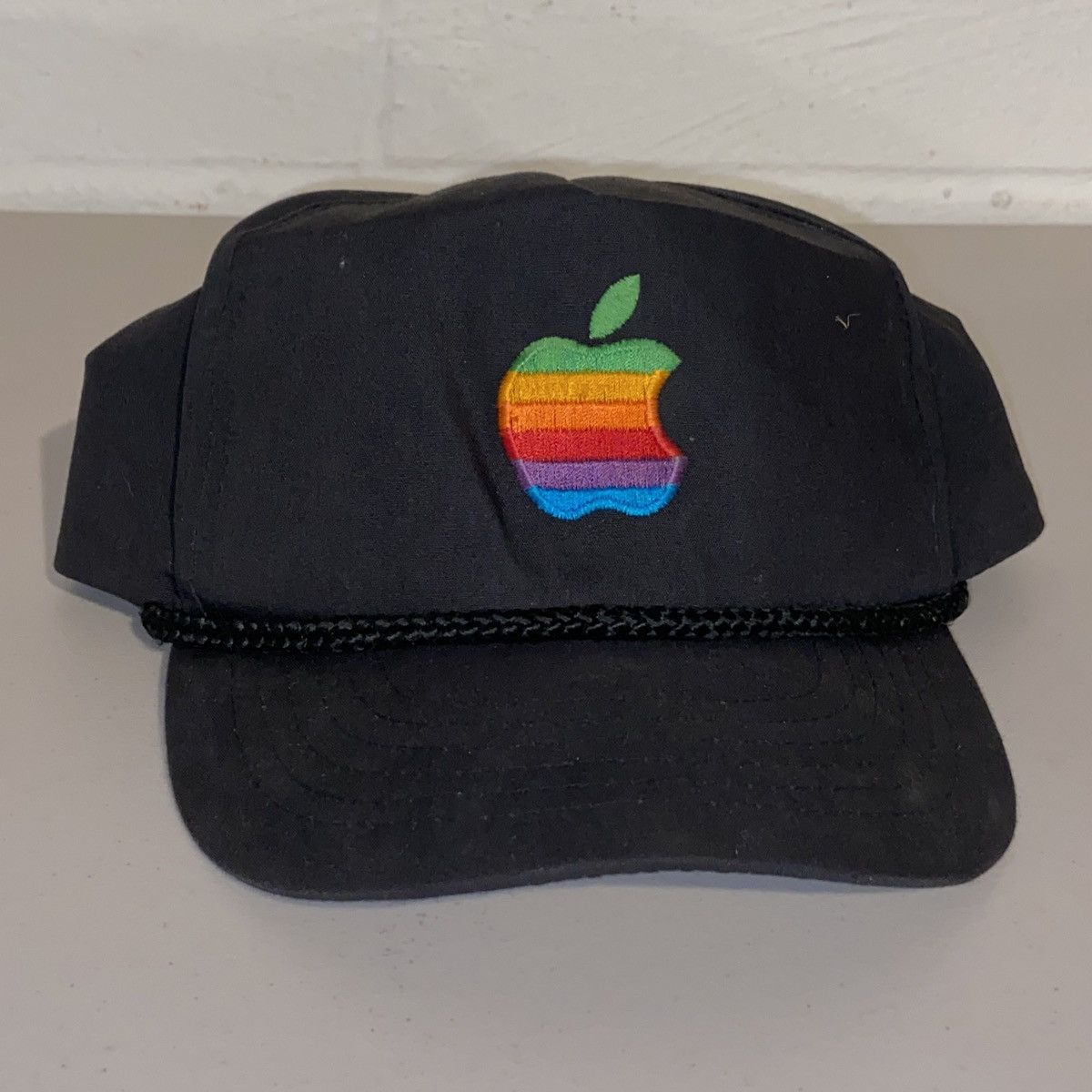 Apple RARE VTG 80s/90s Apple Macintosh Rainbow Logo Snapback Hat | Grailed