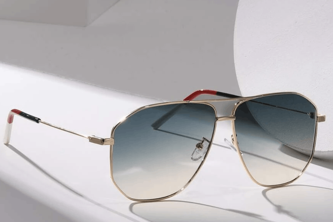 Vintage Blue Tinted Ombre Lens Glasses | Grailed