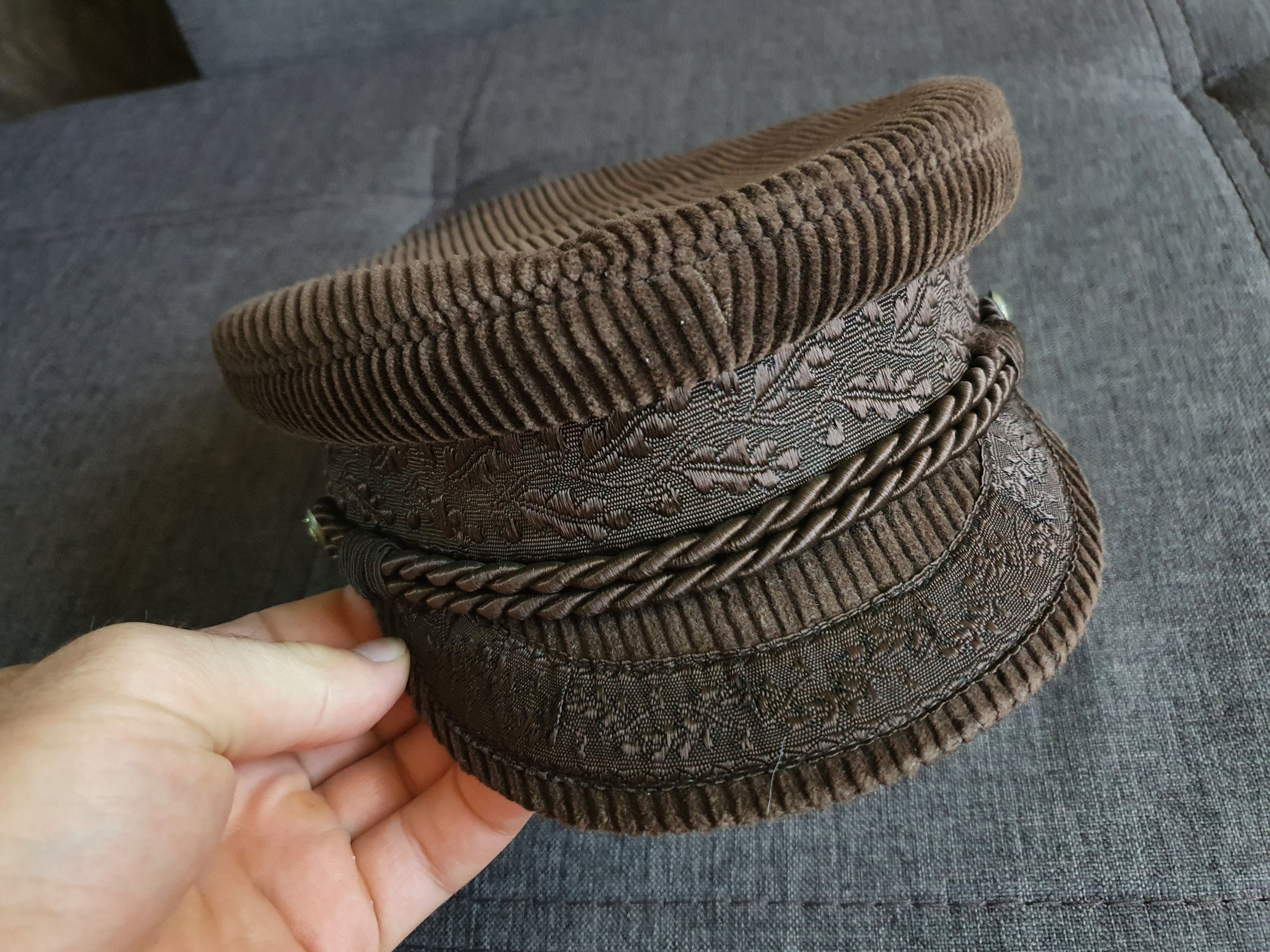 Dad Hat × Very Rare × Vintage Velveteen Germany Prinz Heinrich captain ...