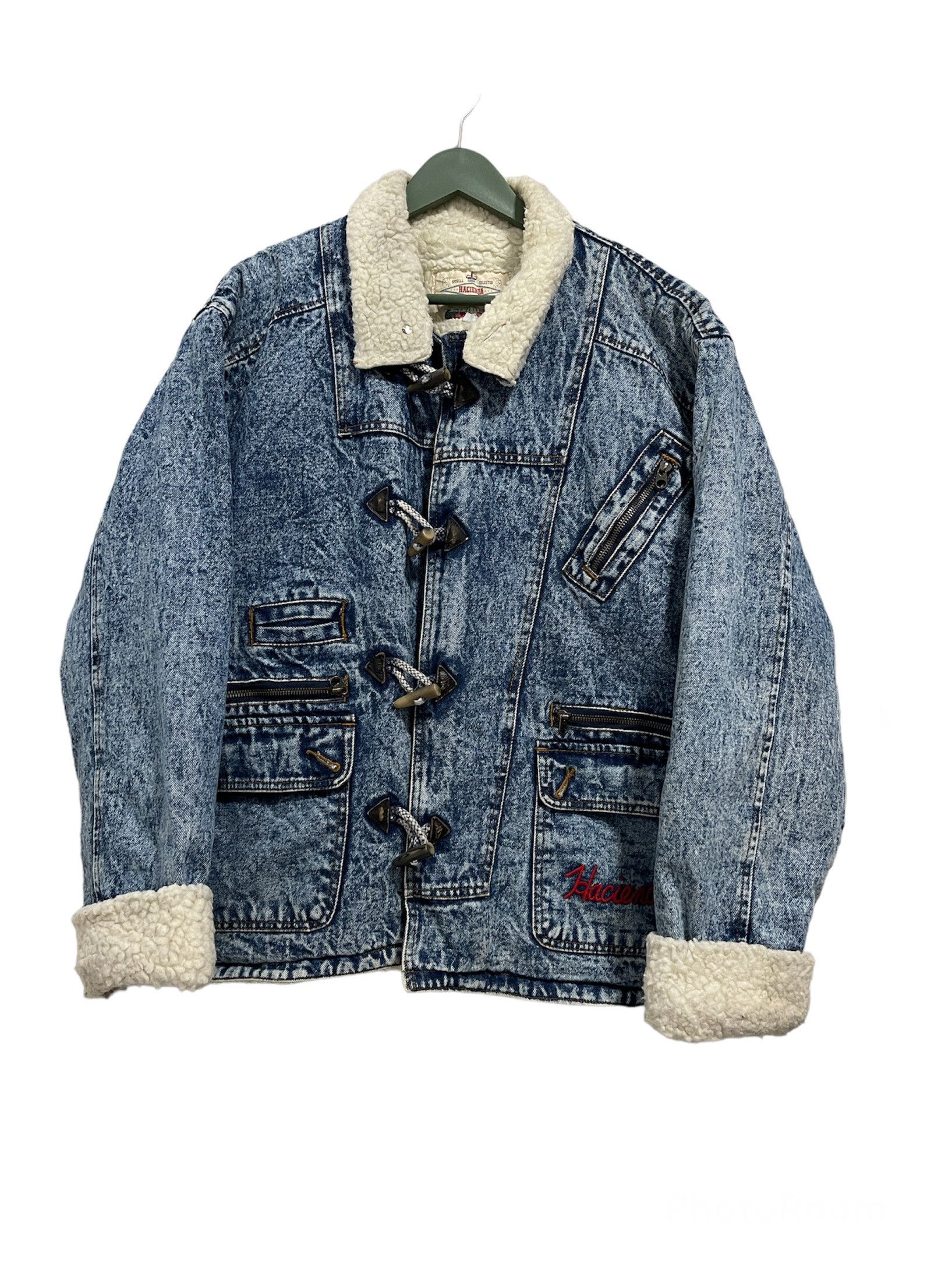 Denim Jacket × If Six Was Nine × Vintage Hacienda Button Toggle Lined ...