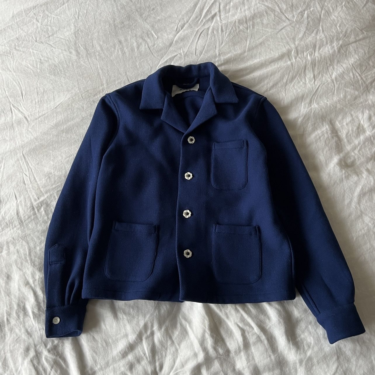 Bode Bode Cobalt Wool Overshirt | Grailed