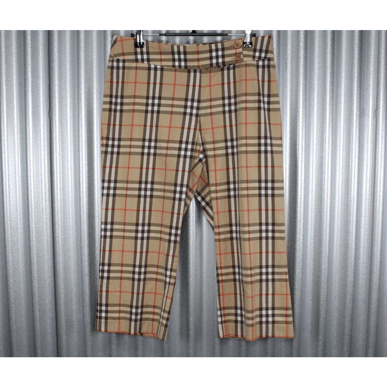 Burberry Vintage Burberry London Nova Check Pattern Cropped Pants Wom ...