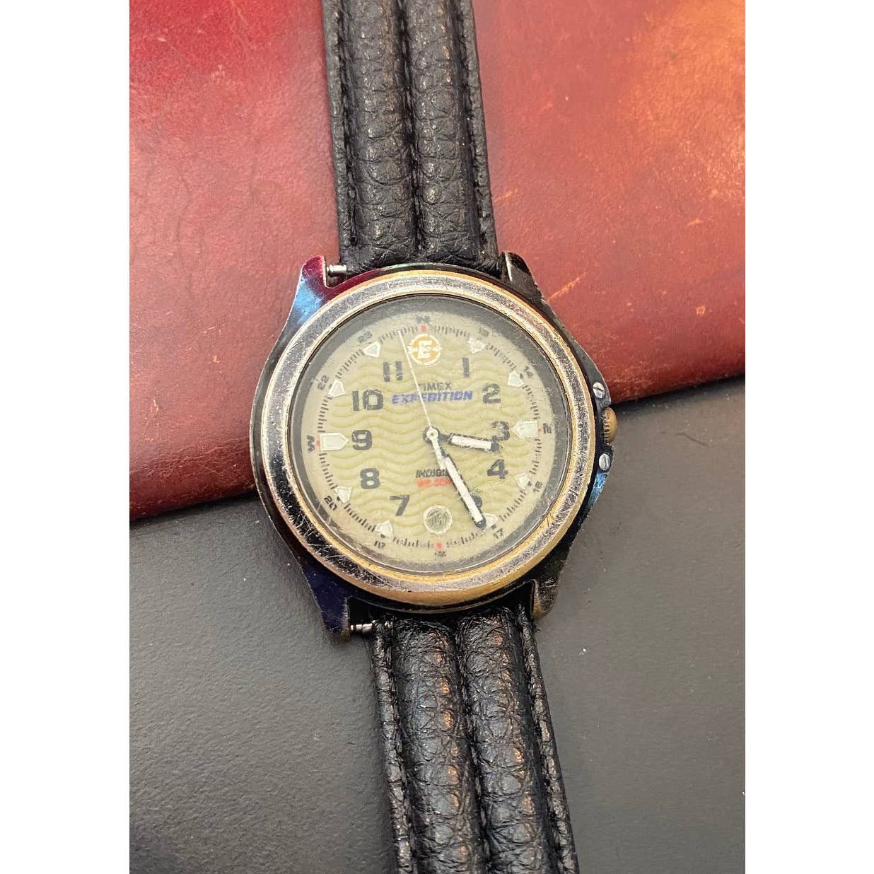Timex VTG Men's 40mm Bronze Tone Timex Expedition Watch, Date | Grailed