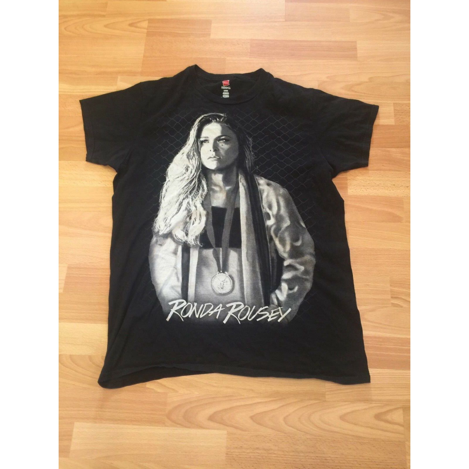 Hanes Rowdy RONDA ROUSEY GI KIMONO SHIRT MMA JUDO BJJ WRESTLING WWE L ...