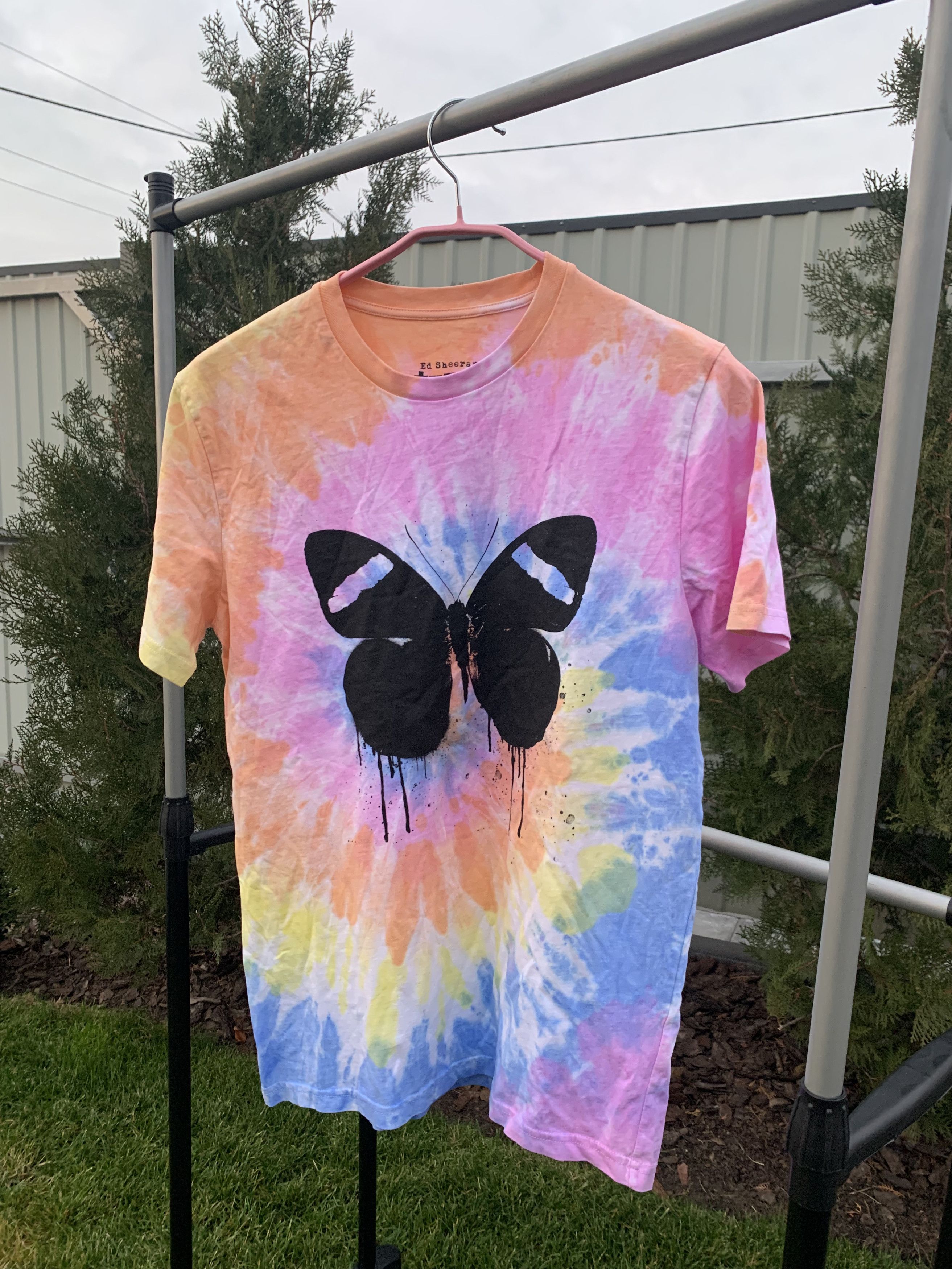 Tour Tee Ed Sheeran 2022 Butterfly Tour Made in UK Tie-dye | Grailed
