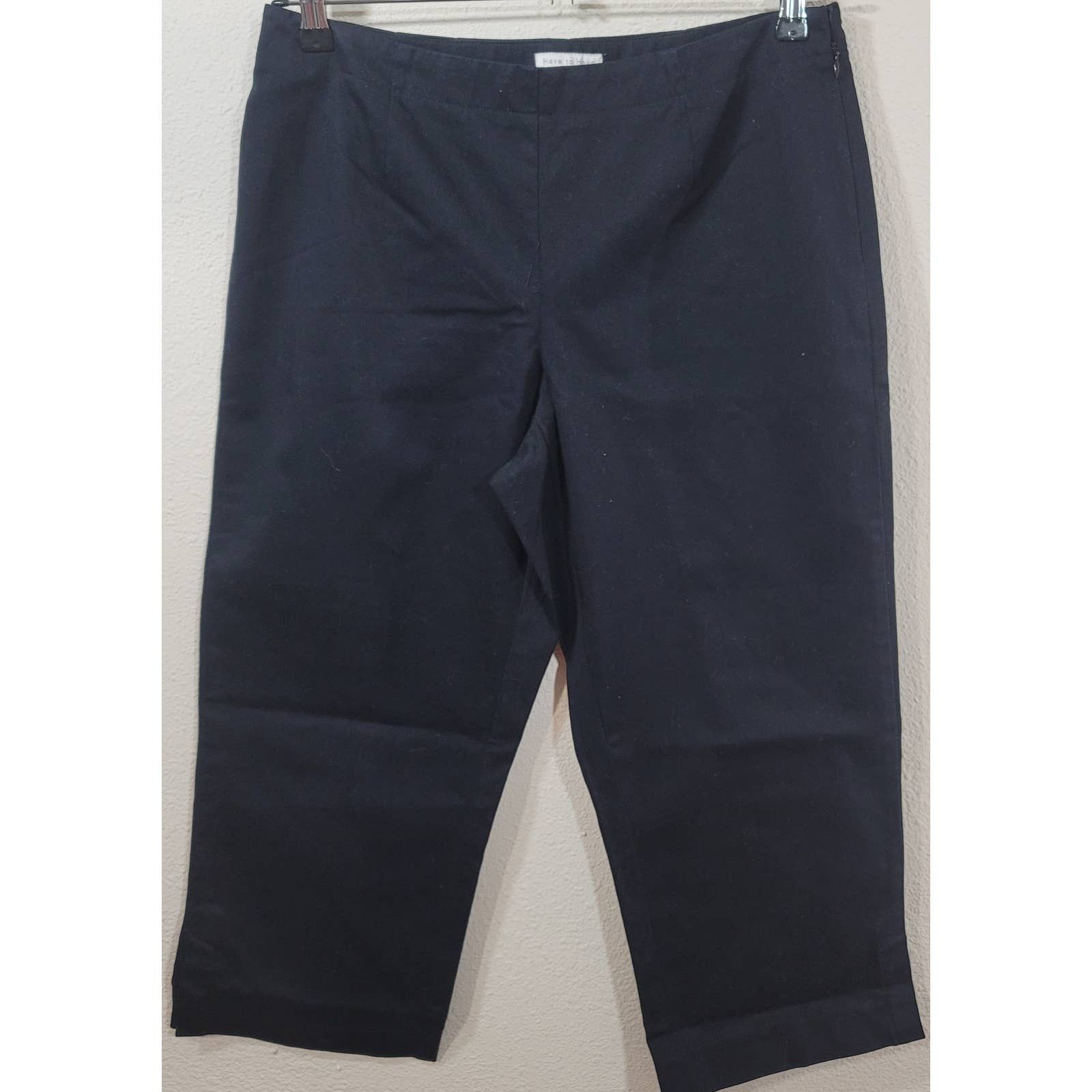 Other Liz Claiborne Black Michaela Flat Front Capri Pants 12 | Grailed