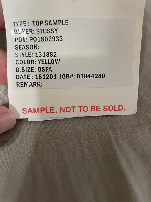 Stussy Stussy Sample Neon Yellow Ripstop cap | Grailed