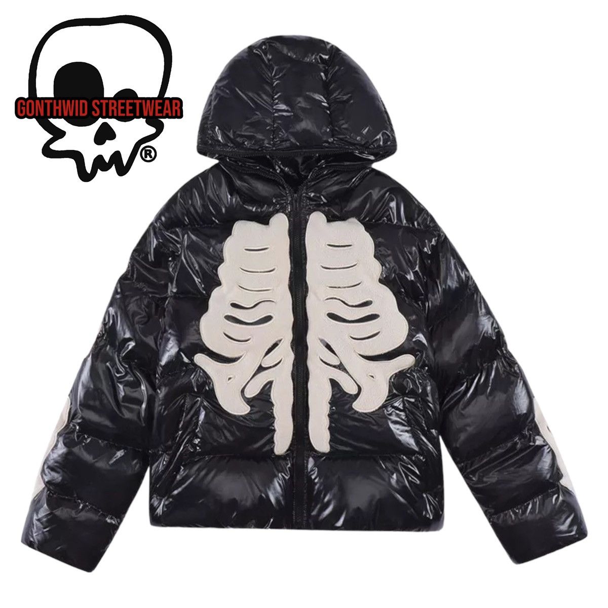 Other × Streetwear × Vintage GONTHWID® Skeleton Puffer Jacket (free ...