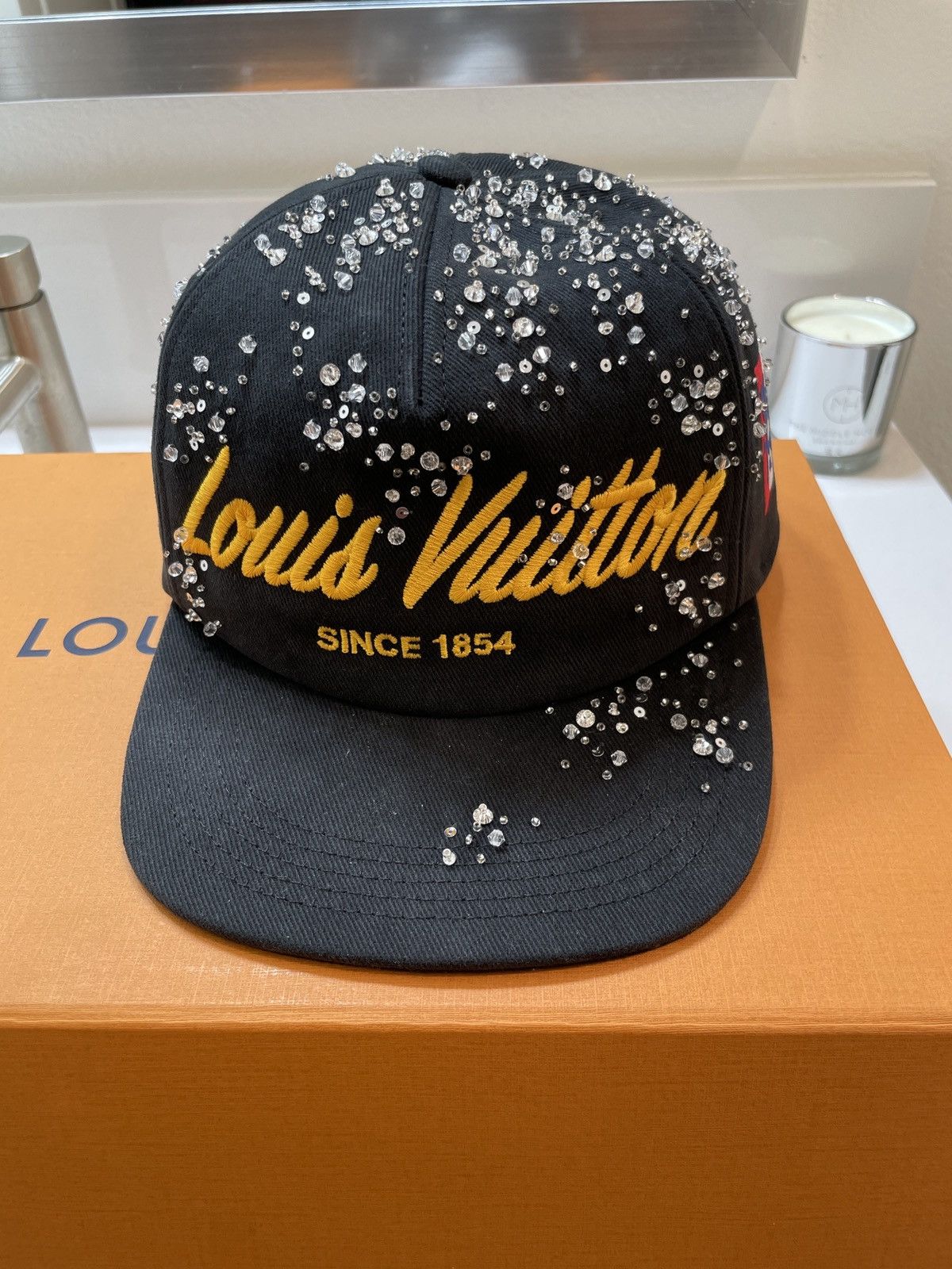 Louis Vuitton Louis Vuitton LV Script Crystal Cap | Grailed