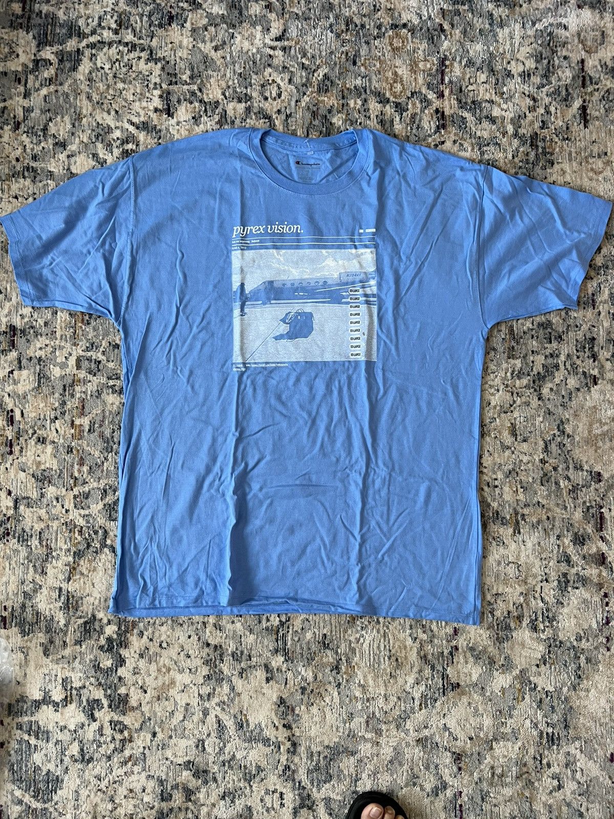 Pyrex Vision Virgil Abloh X Denim Tears Pyrex Vision Tee Sz XXL | Grailed