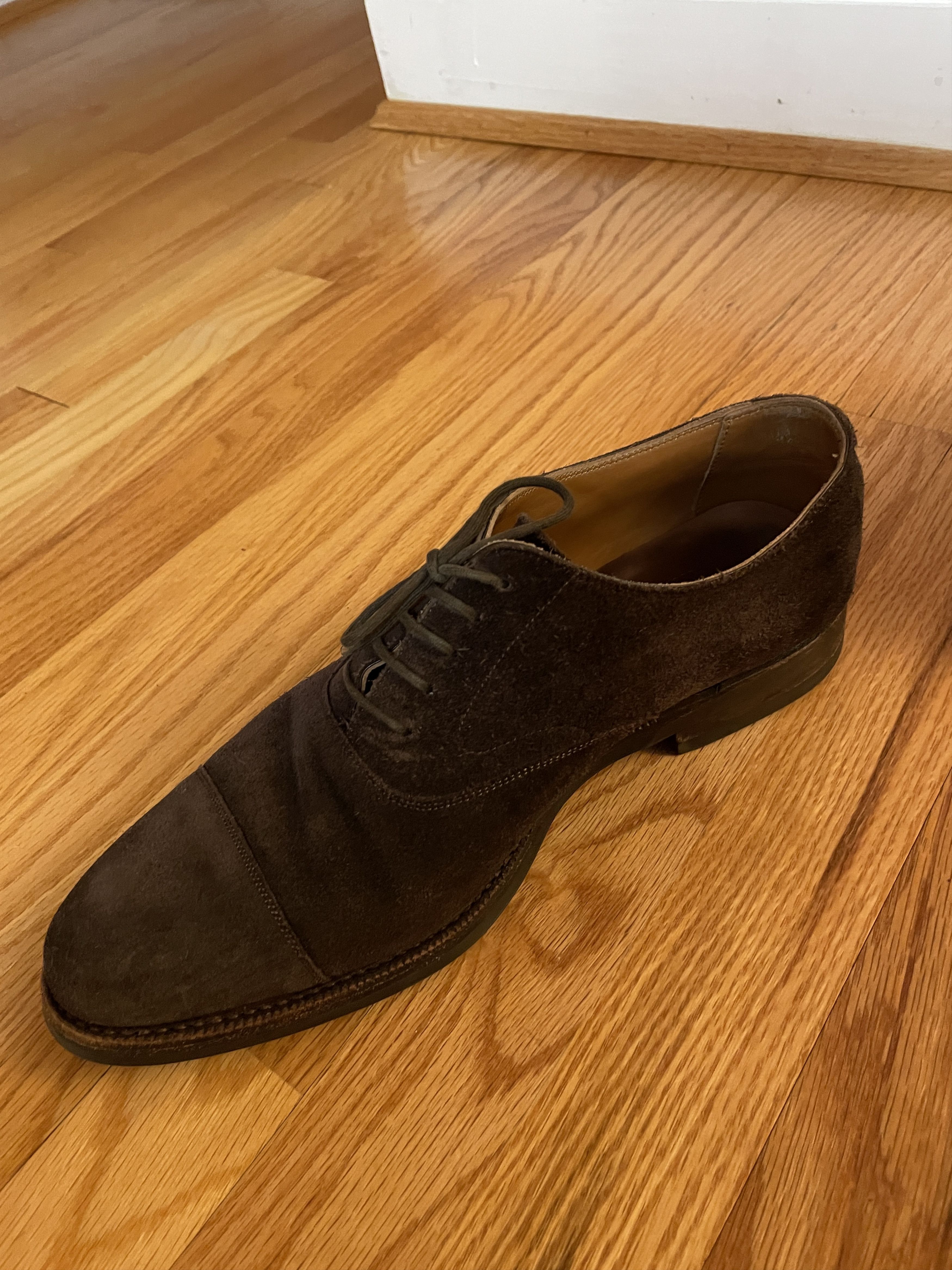 Meermin Suede cap toe oxfords with rubber soles | Grailed
