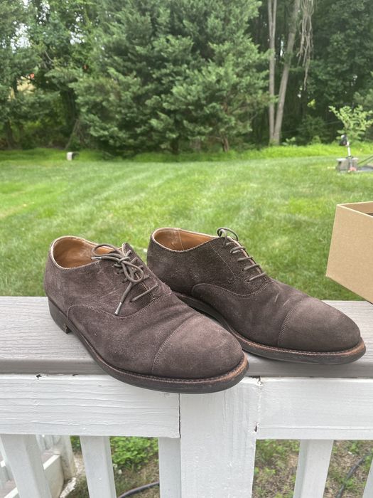 Meermin Suede cap toe oxfords with rubber soles | Grailed