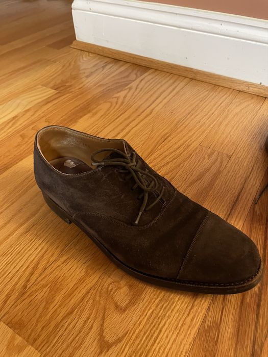 Meermin Suede cap toe oxfords with rubber soles | Grailed