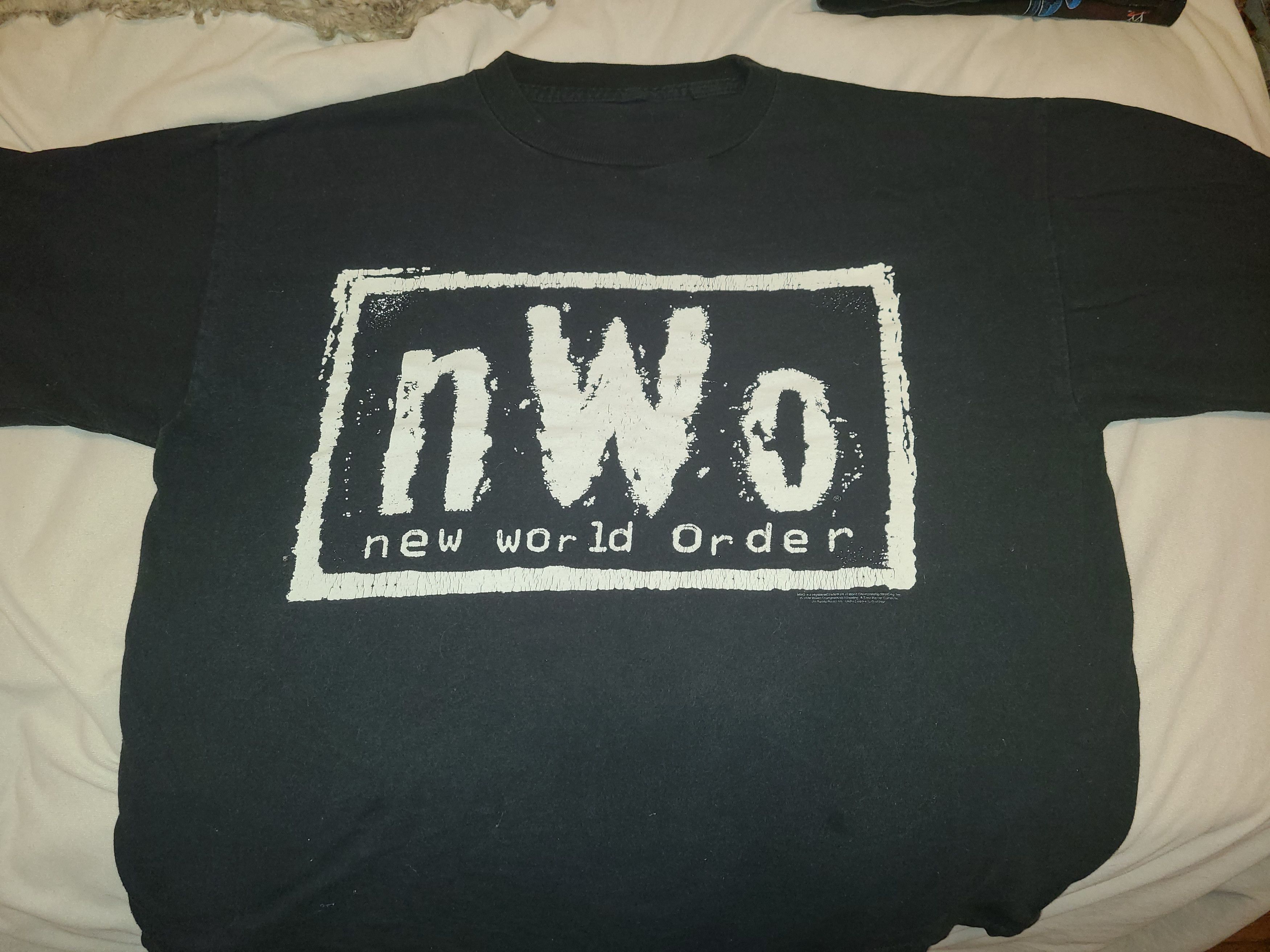 Wwe Vintage 1998 NWO Original Logo Black w/ White t-shirt | Grailed