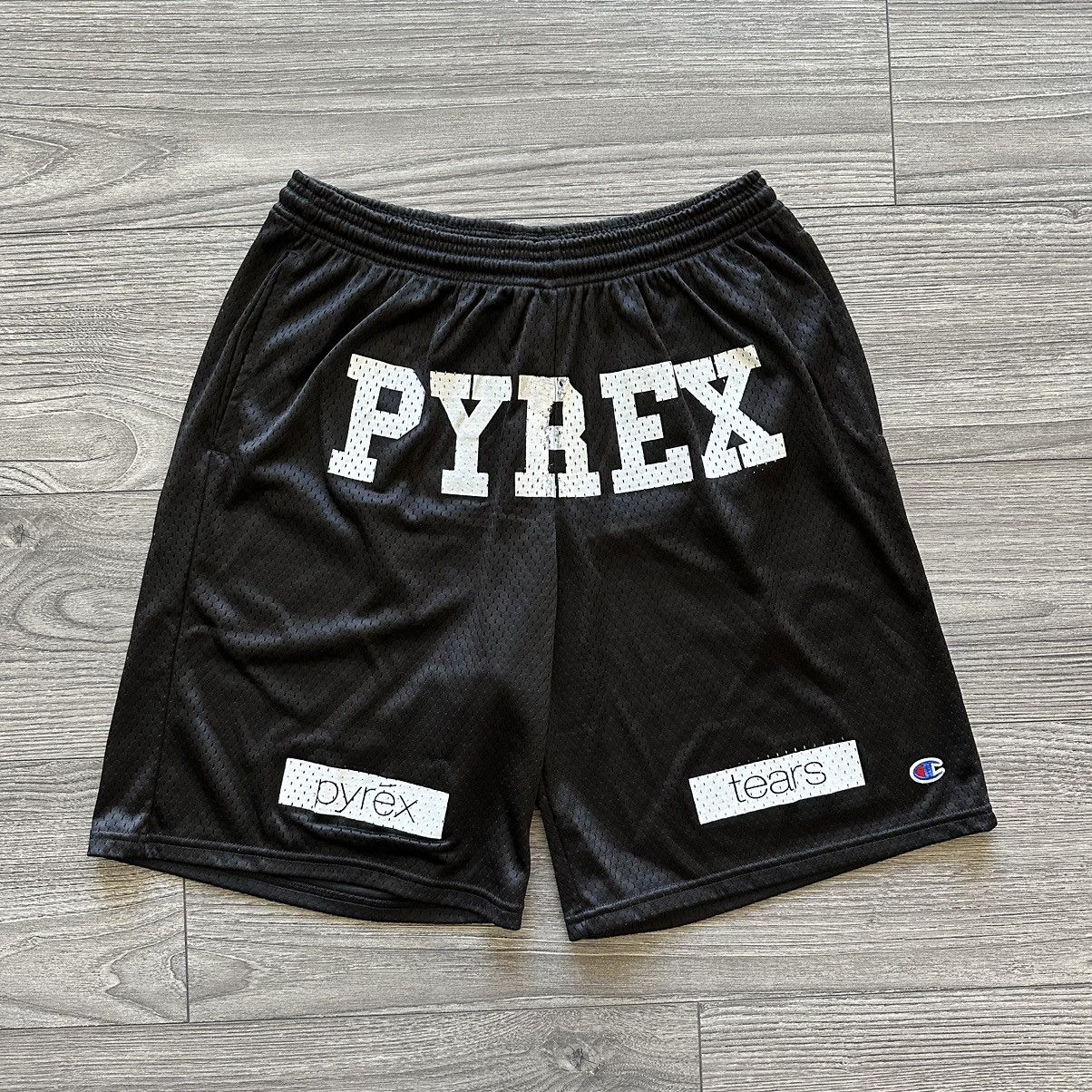 DENIM TEARS × Pyrex Vision × Virgil Abloh Pyrex Tears Champion Shorts ...