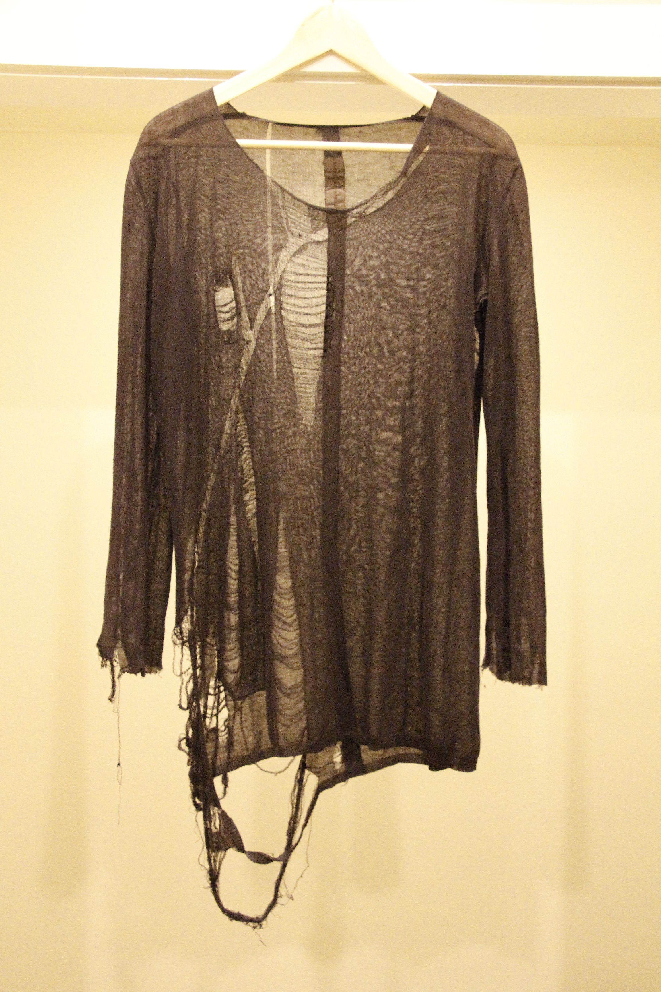 Rick Owens ARCHIVE SHREDDED KNIT | Grailed