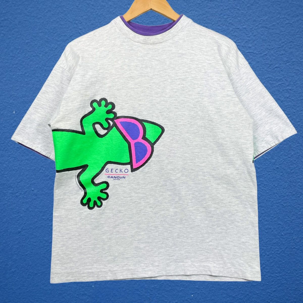 Vintage Vintage 90's Gecko Cancun Mexico Shirt size Large | Grailed