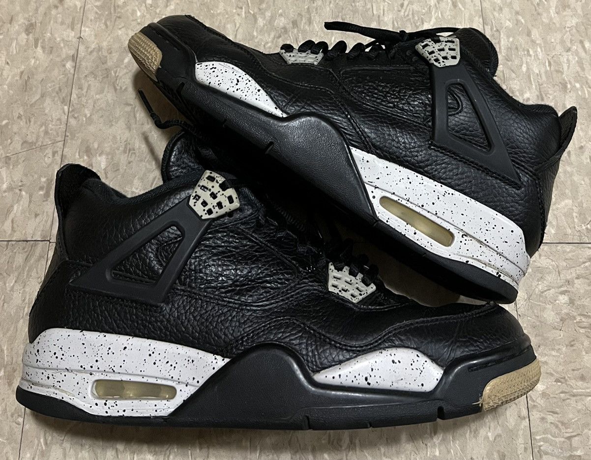 Jordan Brand Nike air Jordan oreo 4 IV black white gray | Grailed