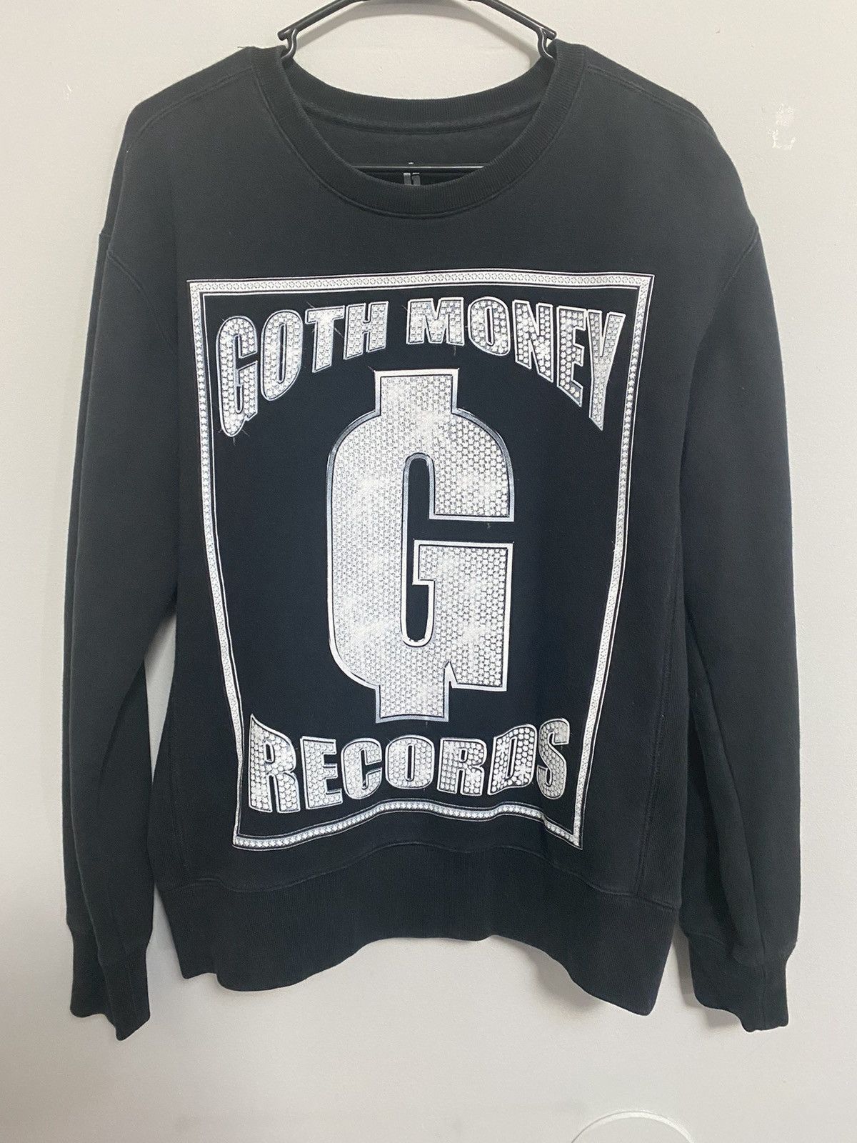 Goth Money Goth Money Records Bling Logo Crewneck | Grailed