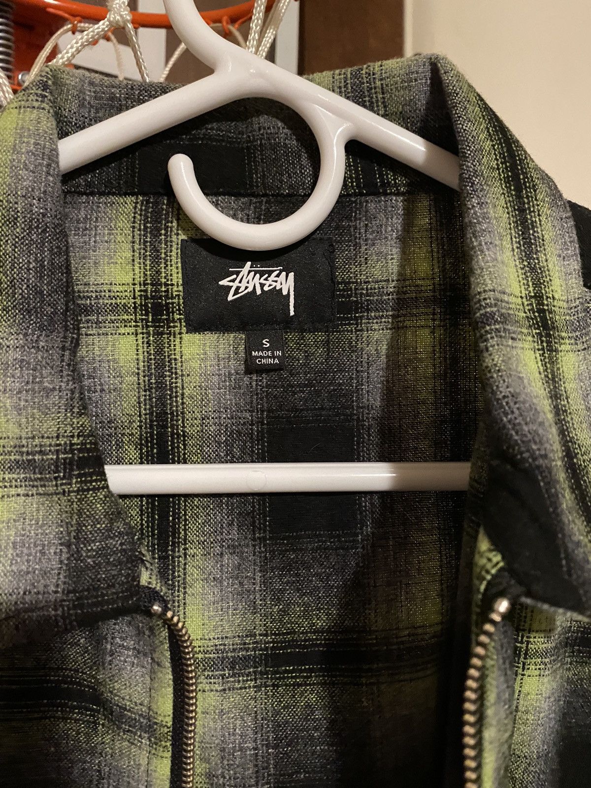 Stussy Stussy Plaid Zip Up Flannel Shirt | Grailed