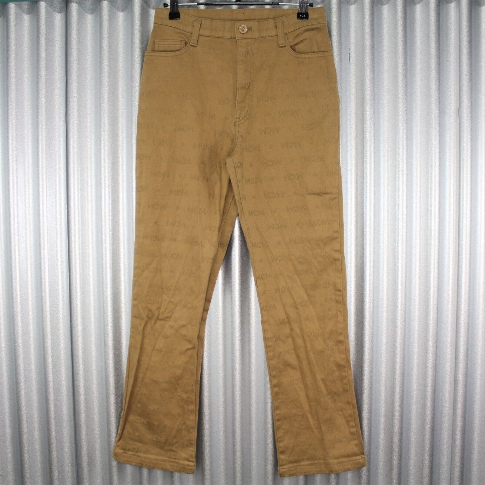 MCM Vintage MCM Munich Legere Monogram Skinny Fit Jeans Brown Wo | Grailed