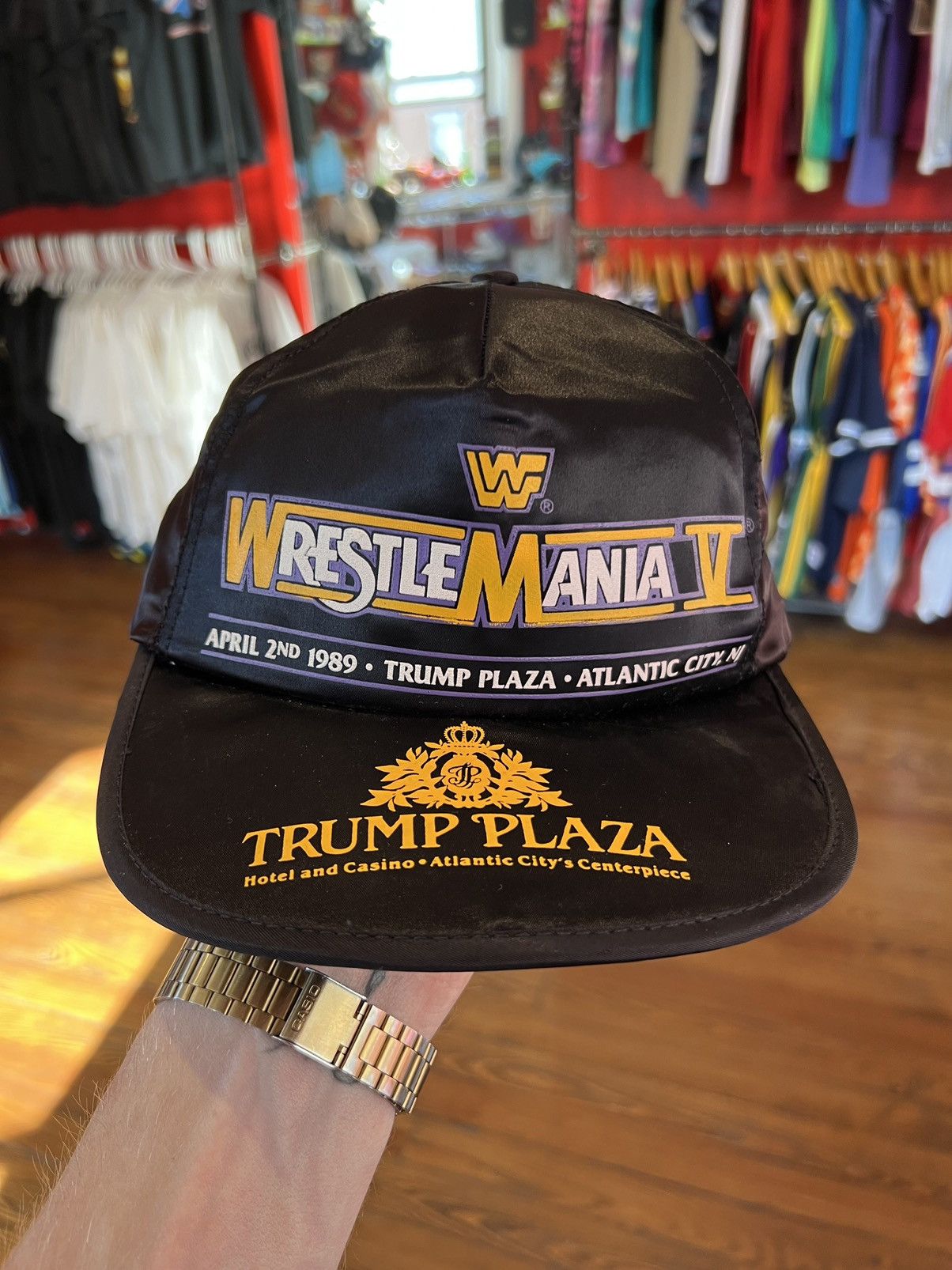 Vintage × Wwf Vintage 1989 WWF Wrestlemania V Hat | Grailed