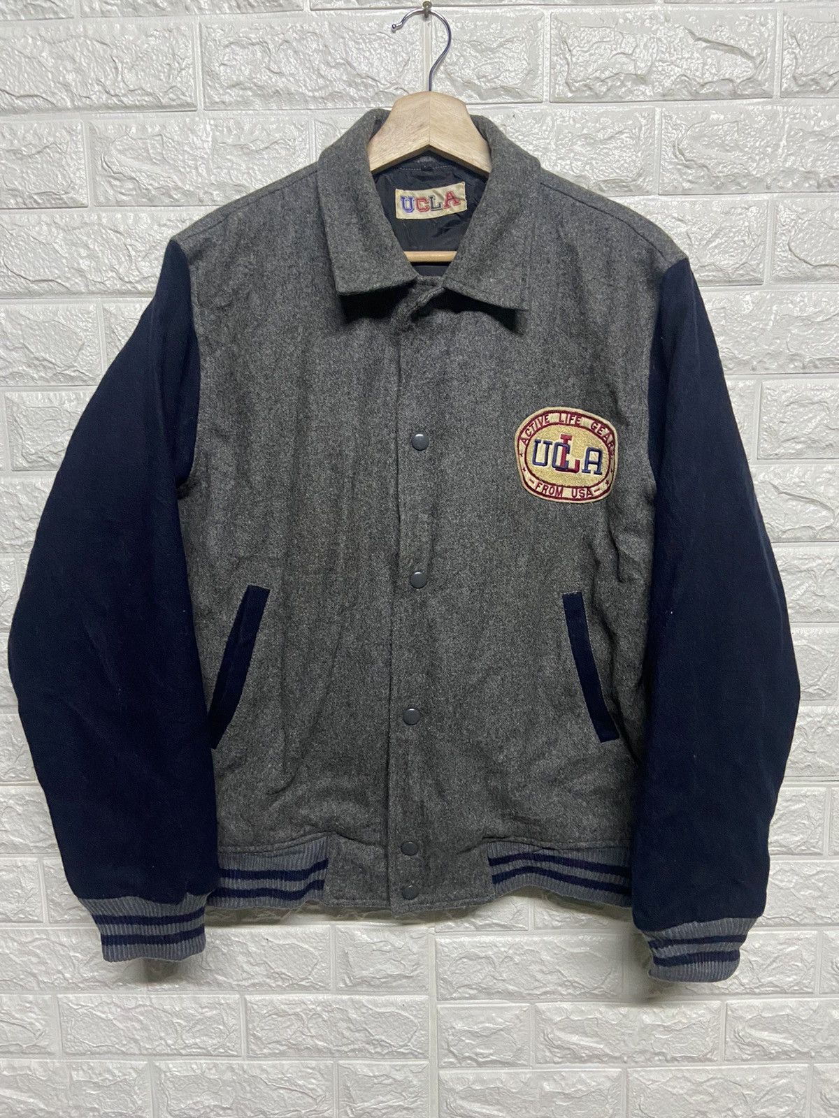American College × Varsity Jacket × Vintage Vintage UCLA Wool Varsity ...
