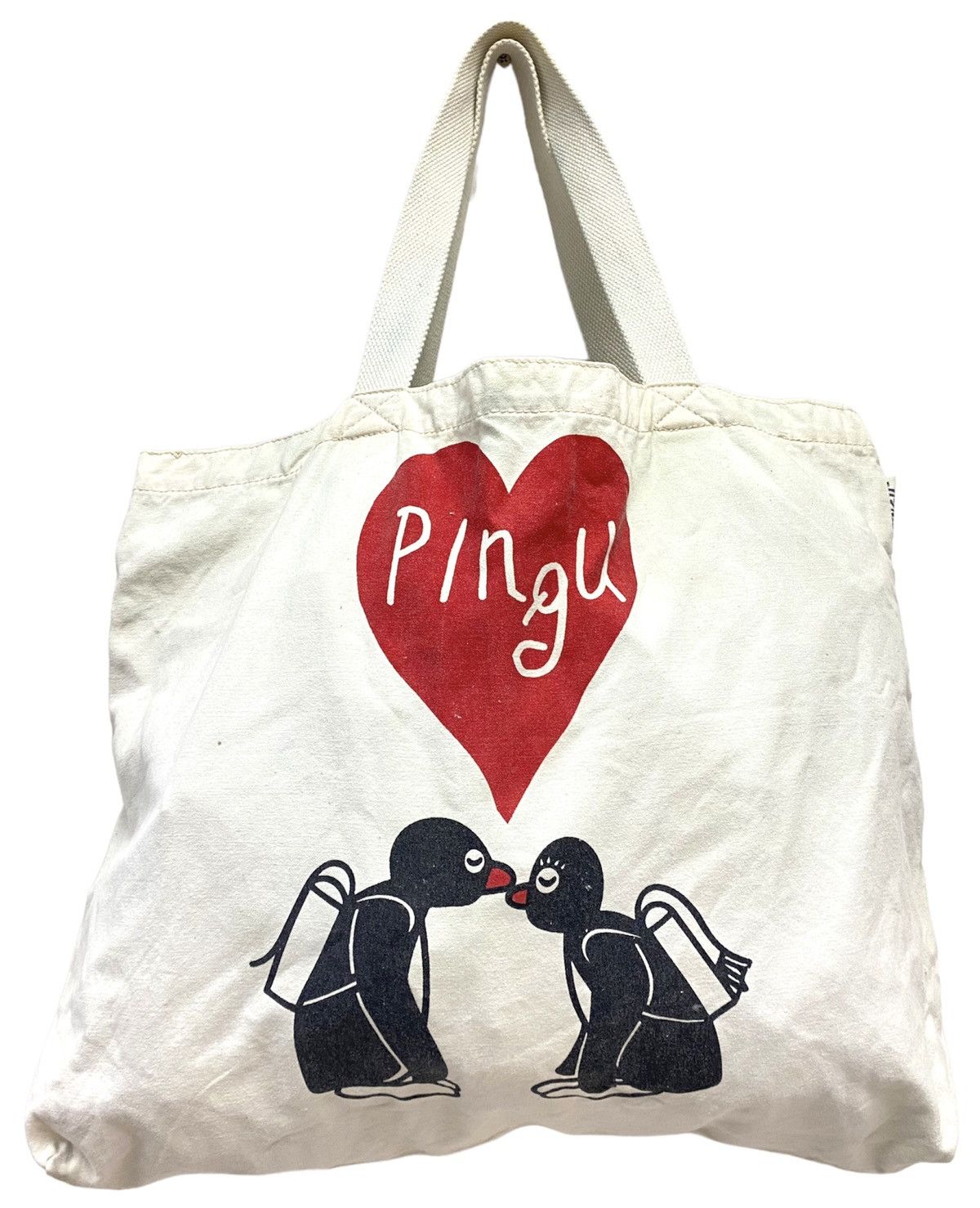 Vintage Japanese Sony Cartoon Pingu Style Tote Bag | Grailed