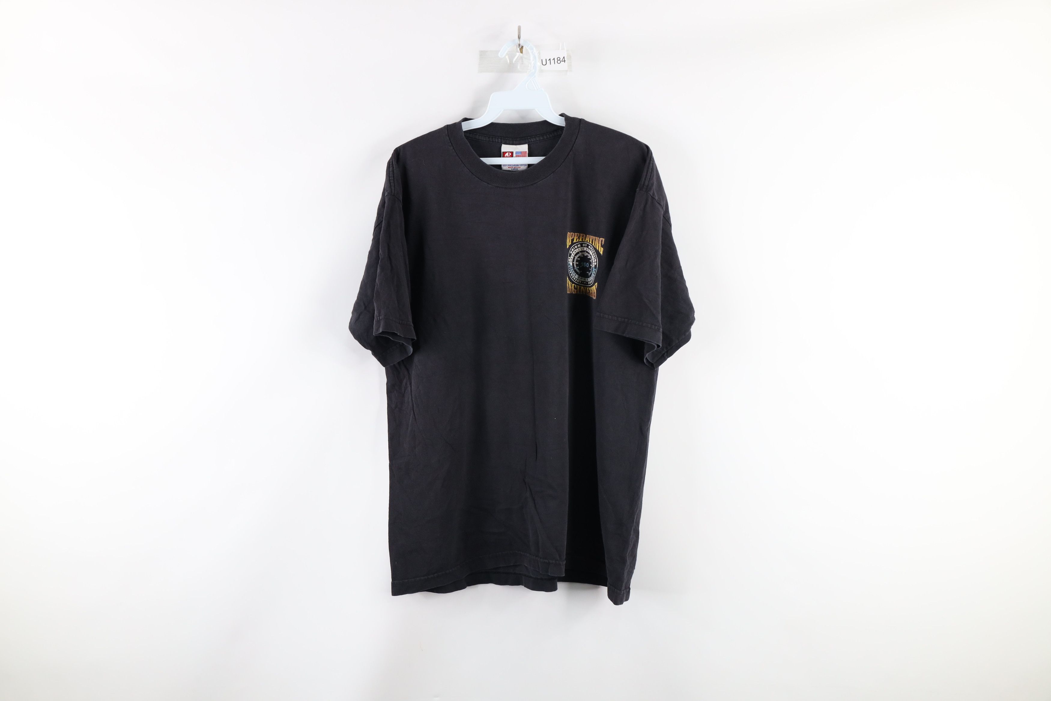 Vintage Vintage 90s Union Operating Engineers Double Sided T-Shirt ...