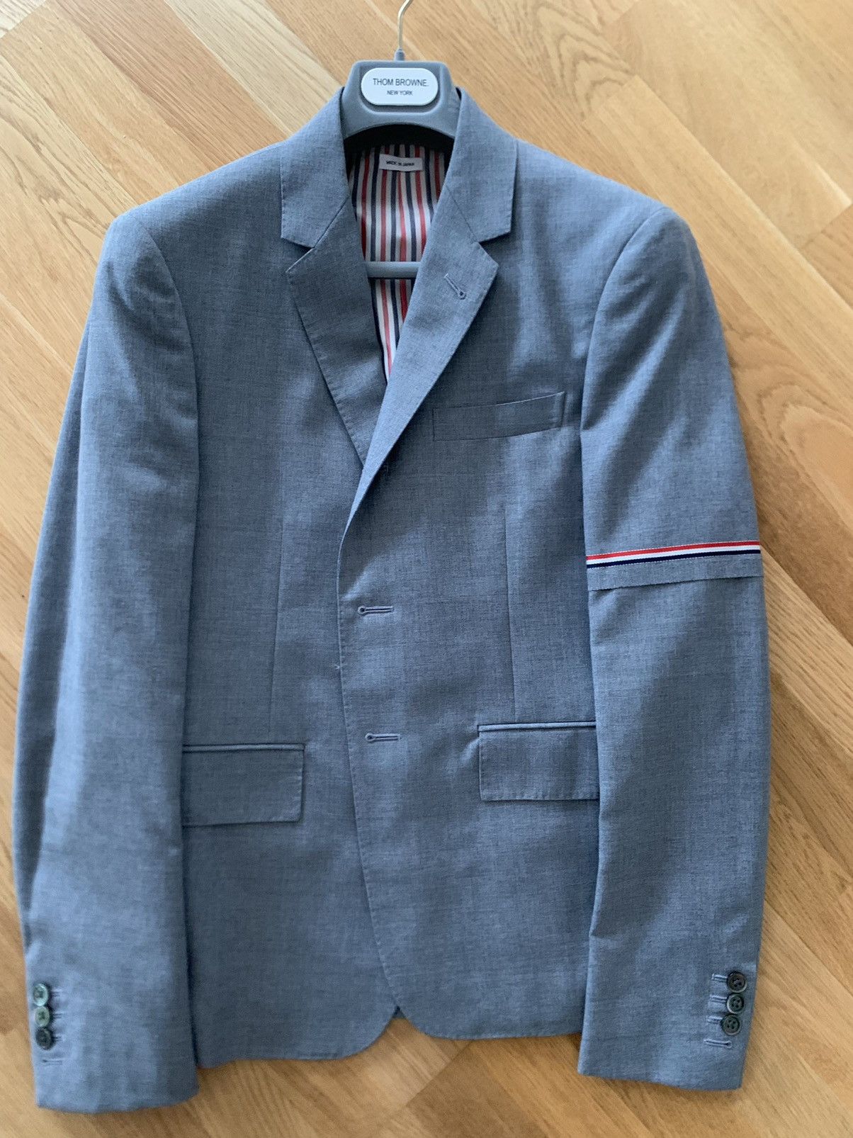 Thom Browne Thom Browne RWB Armband School Uniform Blazer | Grailed