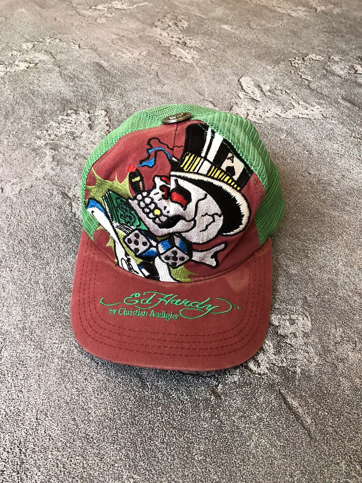 Ed Hardy × Hats × Vintage Vintage Ed Hardy Trucker Hat | Grailed