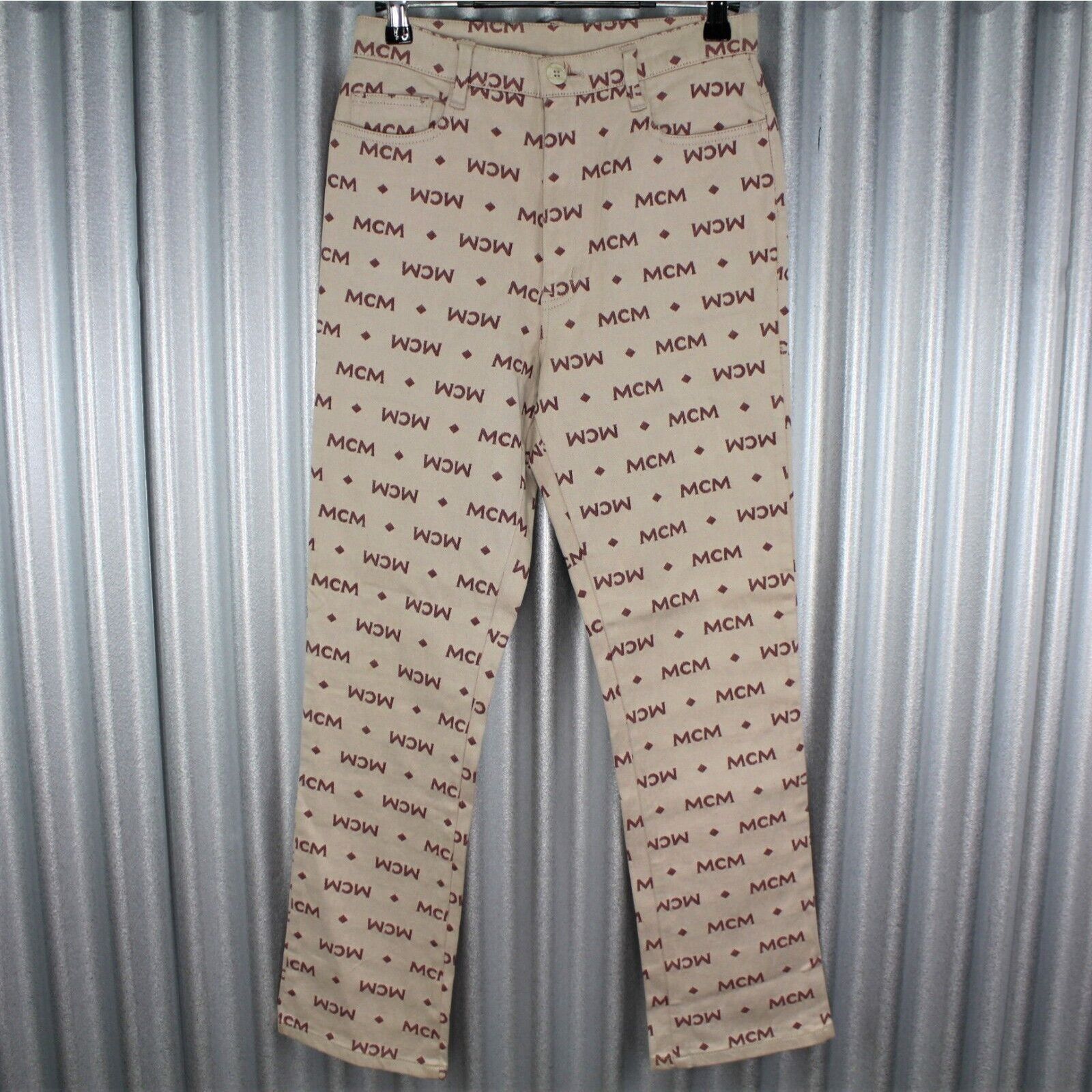 MCM Vintage MCM Munich All Over Print Slim Fit Jeans Women's Siz | Grailed