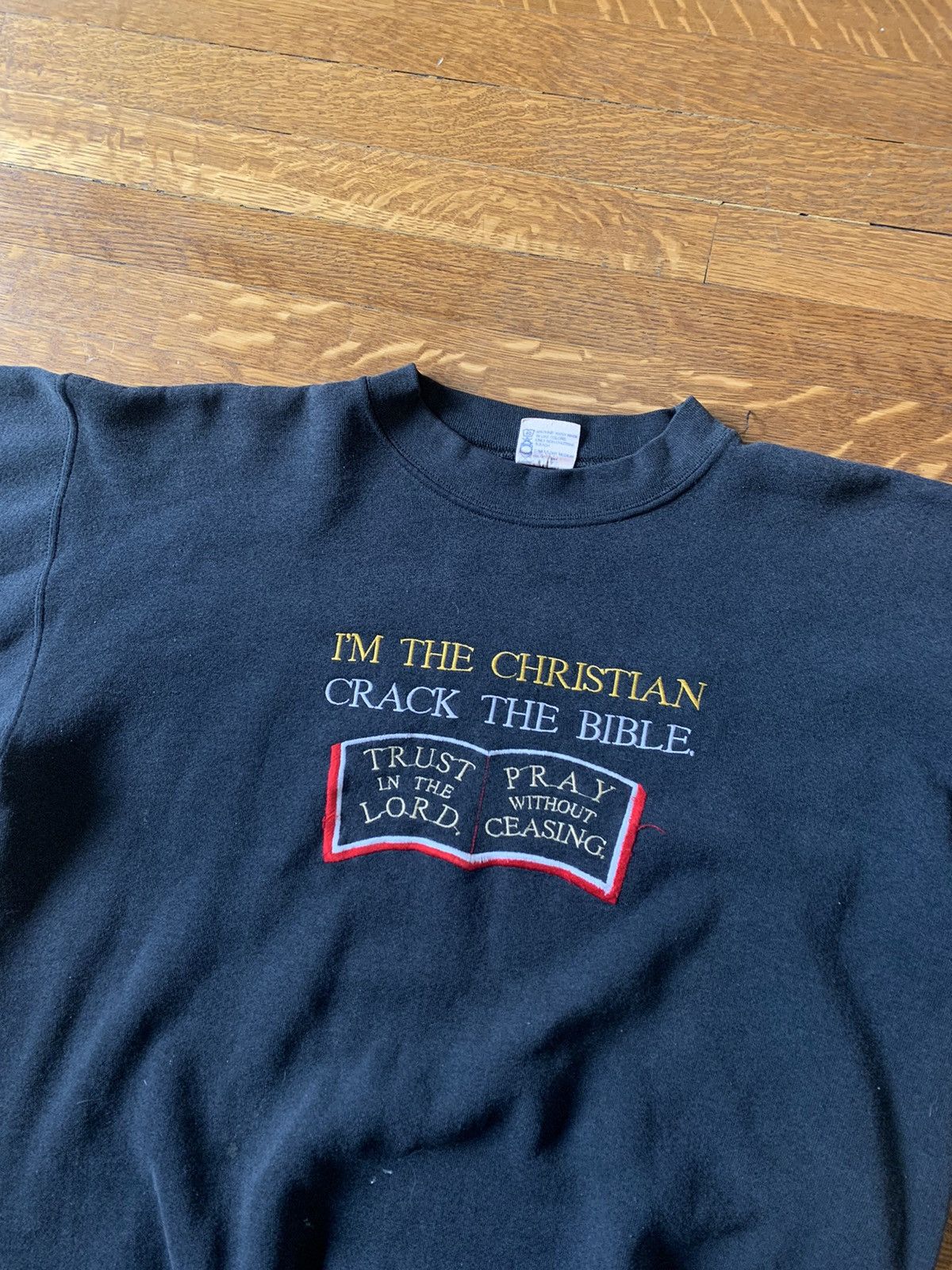 Vintage 90s Vintage Militant Christianity Jesus Bible Crewneck | Grailed