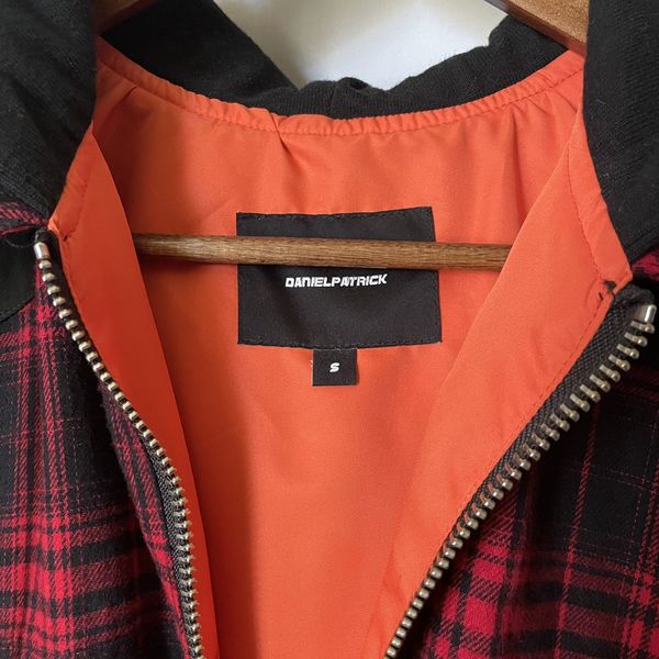 Daniel Patrick Daniel Patrick Flannel Full-Zip Hoodie Bomber Plaid Jacket | Grailed