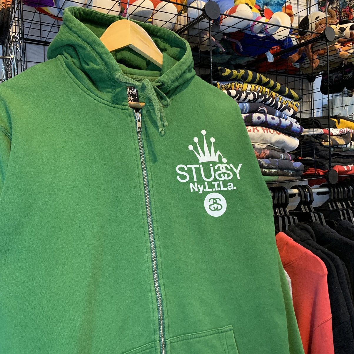 Streetwear × Stussy × Vintage Vintage Stussy Hoodie Stussy Ny L T La Big Logo Graphic | Grailed