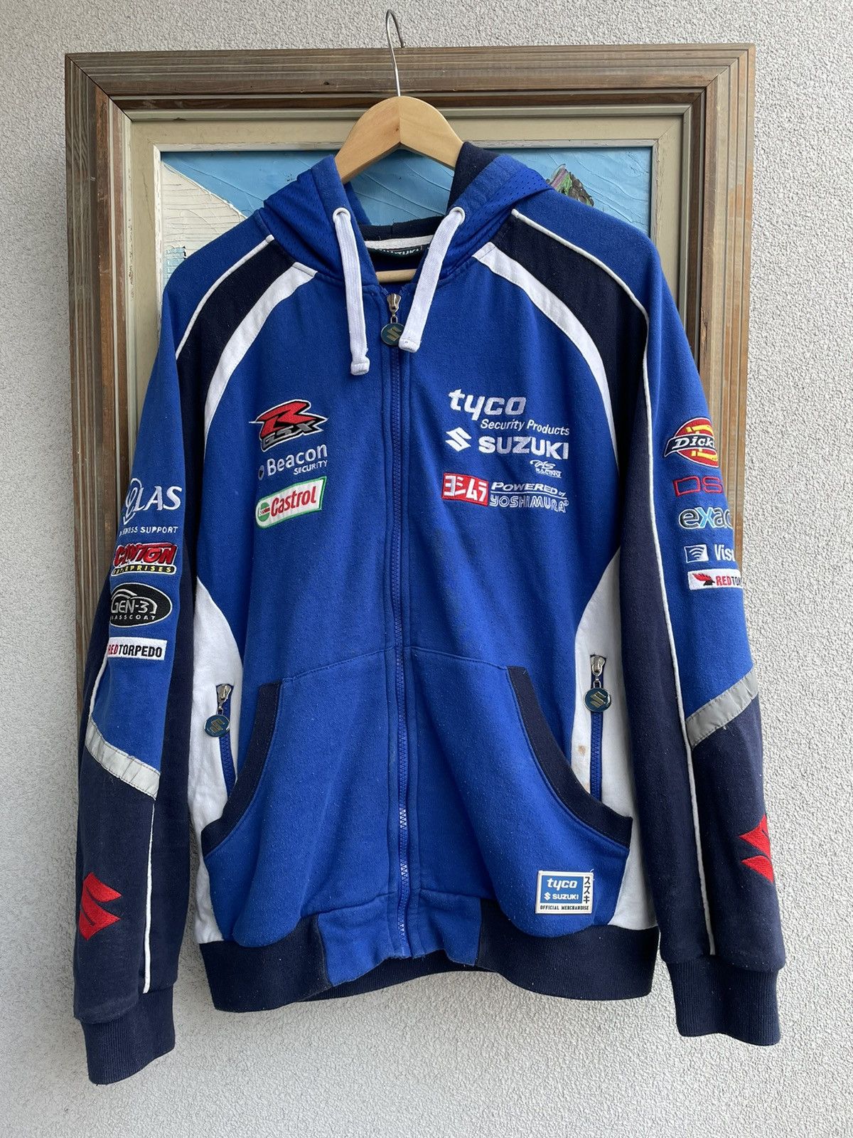 Vintage Vintage Y2k Suzuki Racing Zip Hoodie Hype Speed Streetwear ...