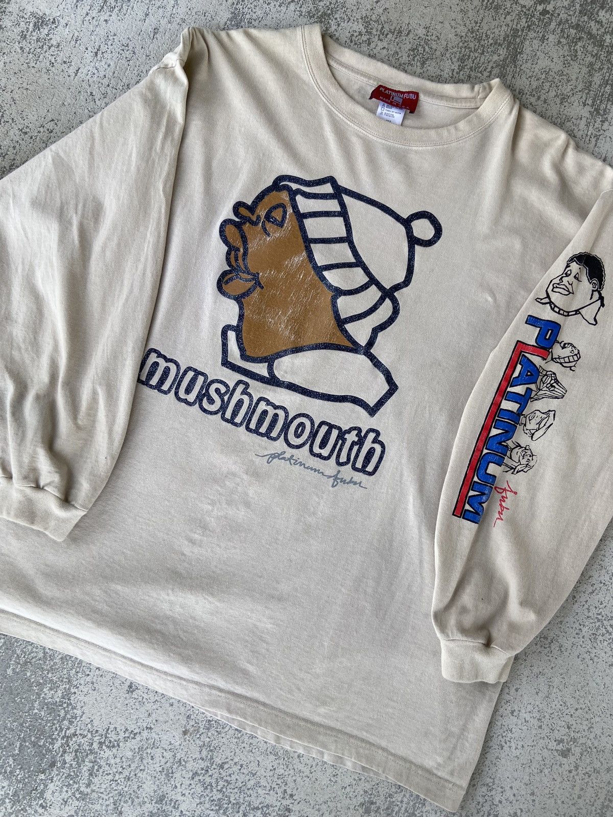 Vintage Vintage 90s Platinum Fubu Fat Albert Mushmouth L/S T-Shirt ...