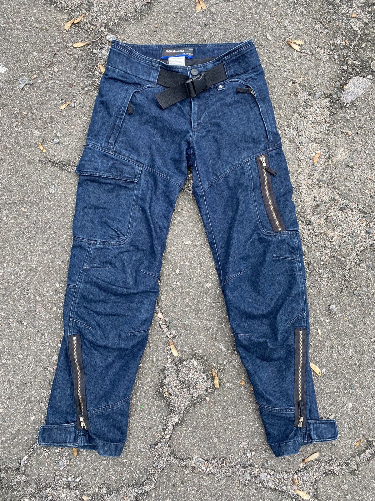 Biker Jeans × Bmw × MOTO BMW Motorrad Motorcycle Padded Biker Denim ...