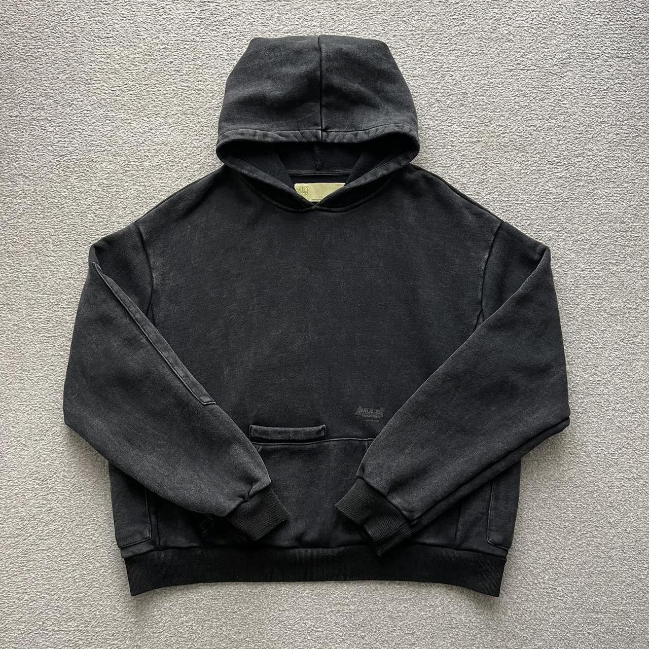 Streetwear Amulet Ware Carpenter hoodie in washed black | Grailed