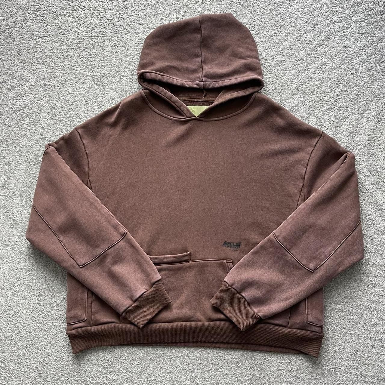 Streetwear Amulet Ware Carpenter hoodie in washed brown | Grailed