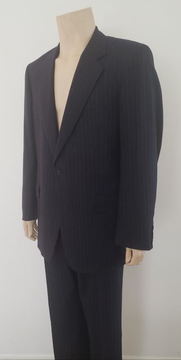 Chester Barrie men's suit 42R Chester Barrie Barney's grey stripe 1990s ...